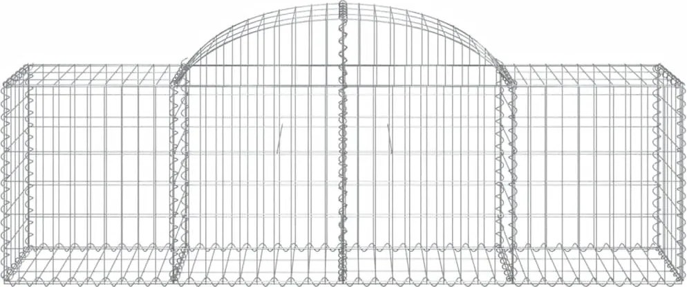Klenuté gabionové koše 40 ks 200x50x60/80 cm pozinkované železo 3146296