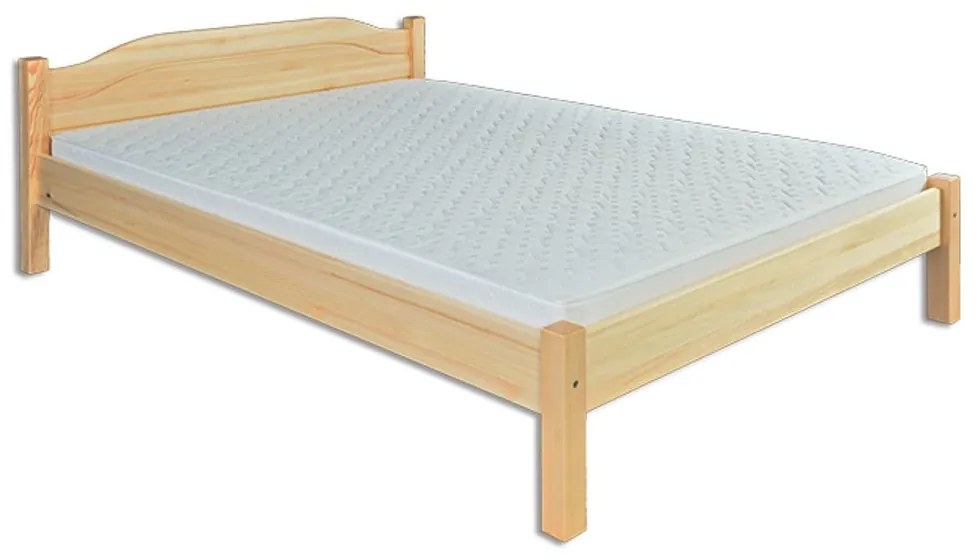 Drewmax Borovicová postel LK106 180 x 200 cm - bezbarvý