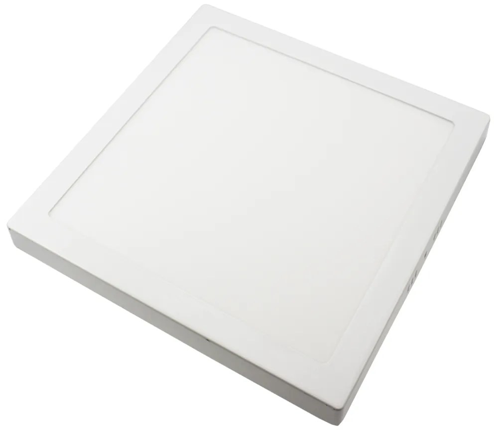 BERGE LED panel ČTVERCOVÝ BRGD0130 225x225x35mm přisazený - 18W - 230V - 1620Lm - neutrální