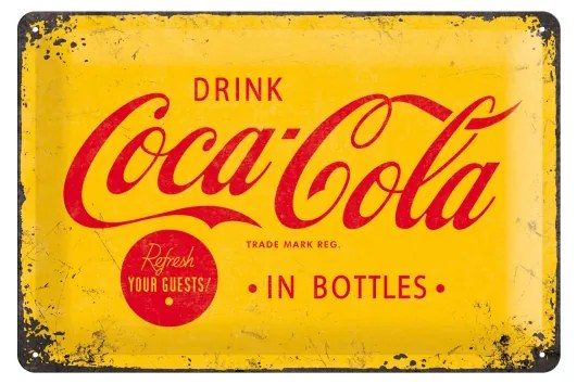 Nostalgic Art Cedule 20x30 Coca-Cola (Žluté logo) NA22228