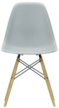 Eames Plastic Chair DSW medový jasan šedá bílé na tvrdou podlahu Vitra