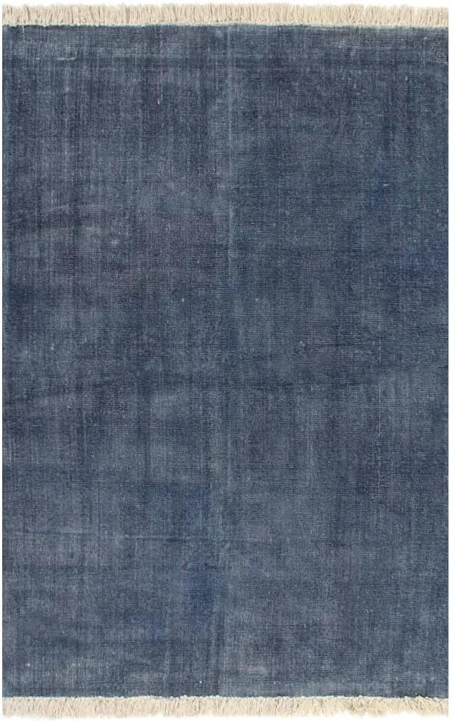 Koberec bavlněný - modrý | 120x180 cm