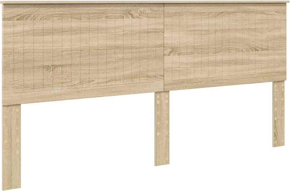 Rám postele s čelo Sonoma 200 x 200 cm Masivní borové dřevo 3410967