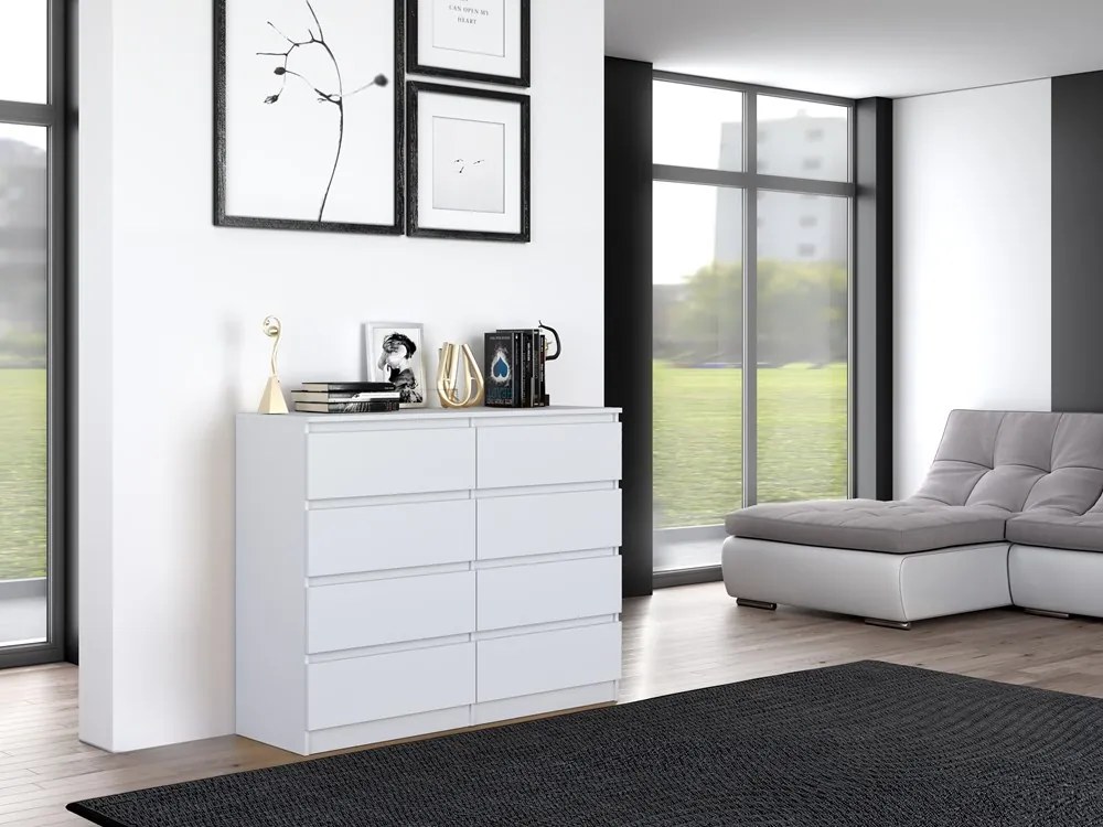 TPS Komoda MALVA M8 120 cm - Bílá