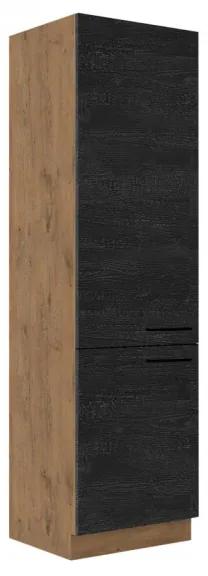 Kuchyňská skříňka Woodline 60 LO-210 2F, Barva: dąb lancelot / dark wood