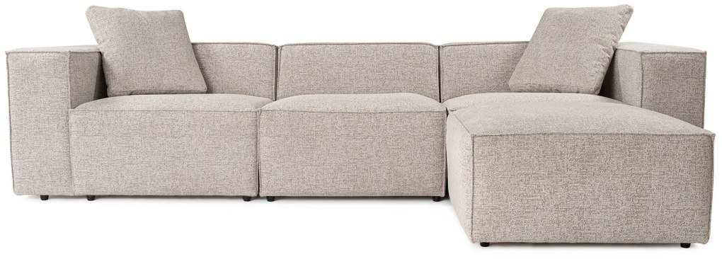 Atelier del Sofa Rohová sedací souprava Lora (L1-O1-1R-POUFFE ) - Mocha, Moka