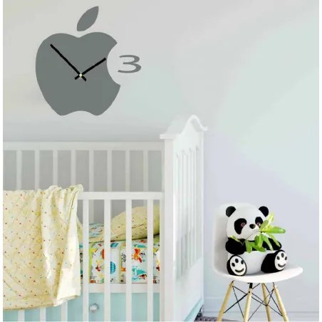 Nástěnné hodiny plastové do kuchyně APPLE, 35x35 cm l 3D hodiny X0021-HEU-
