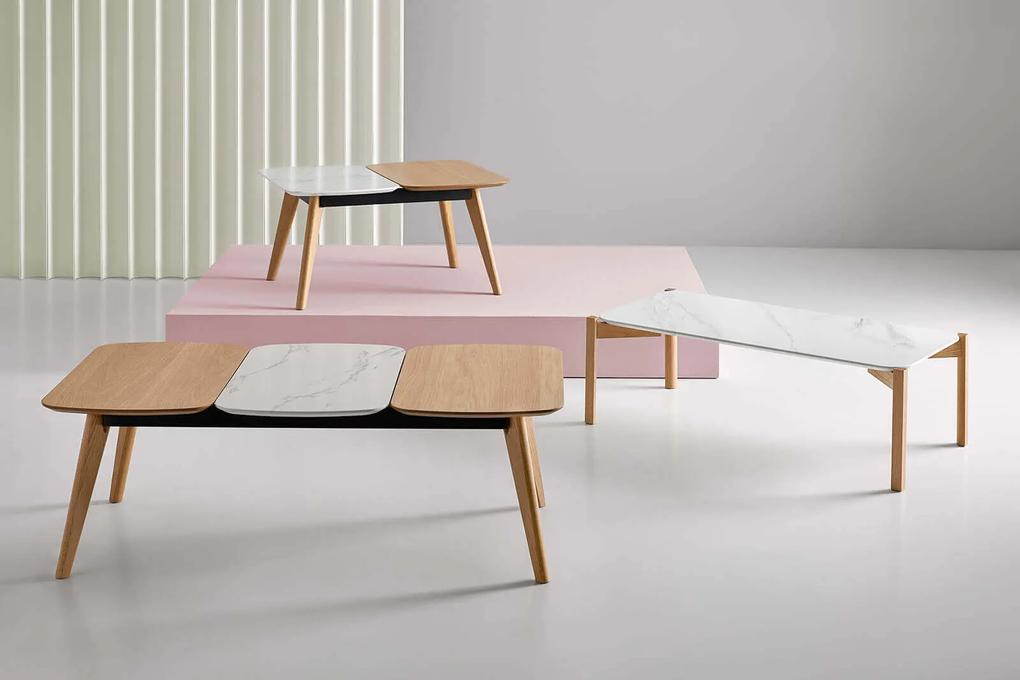 Konferenční stolek alvin 80 x 60 cm přírodní MUZZA