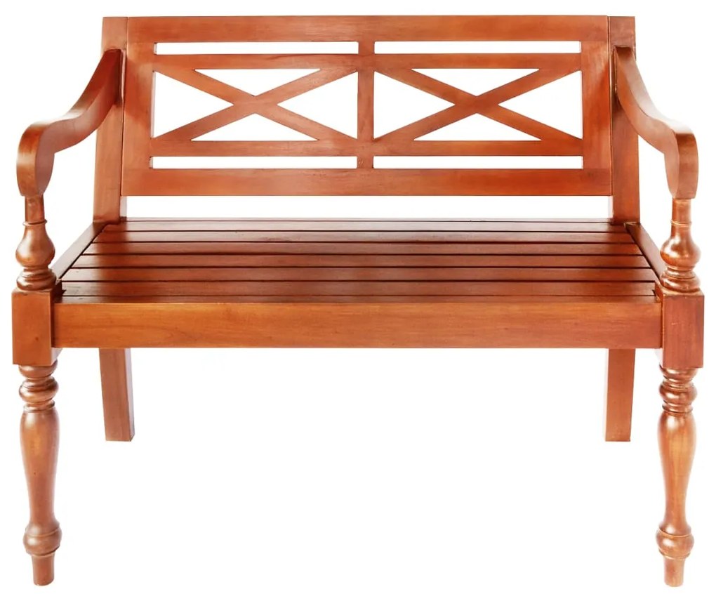 Lavice Batavia 98 cm masivní mahagon tmavě hnědá 246968