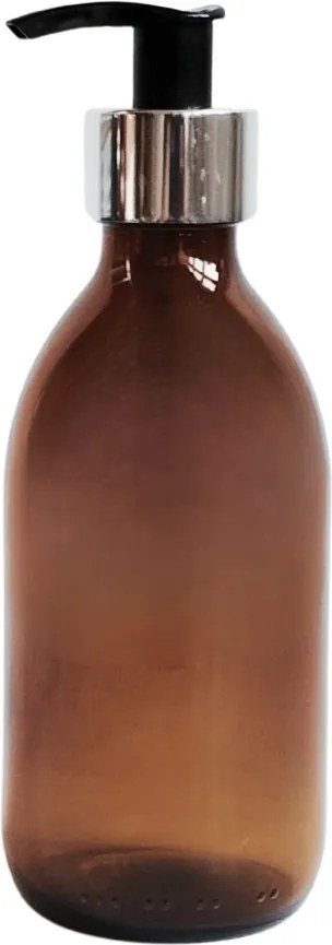 Dávkovač mýdla MONA 250 ml s černo-stříbrným dávkovačem
