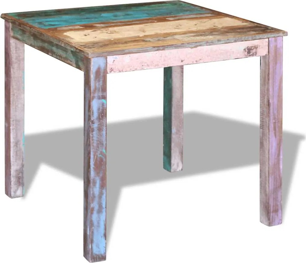 Jídelní stůl masivní recyklované dřevo 80 x 82 x 76 cm 243452