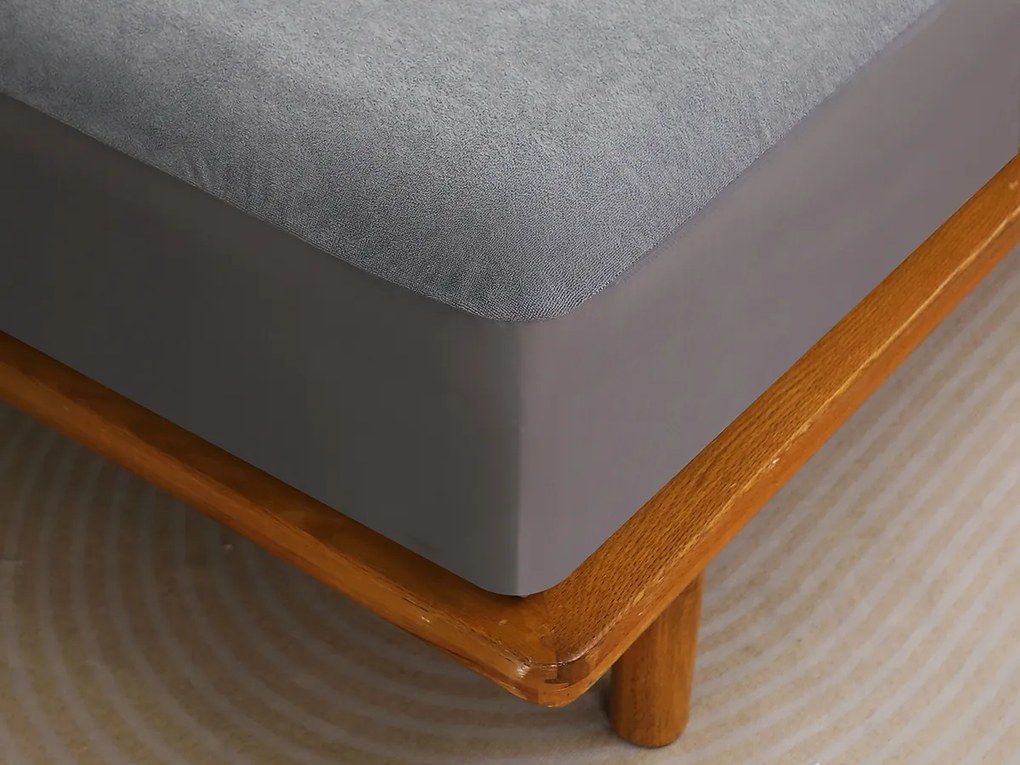 XPOSE® Froté chránič matrace Exclusive - šedý 90x200 cm