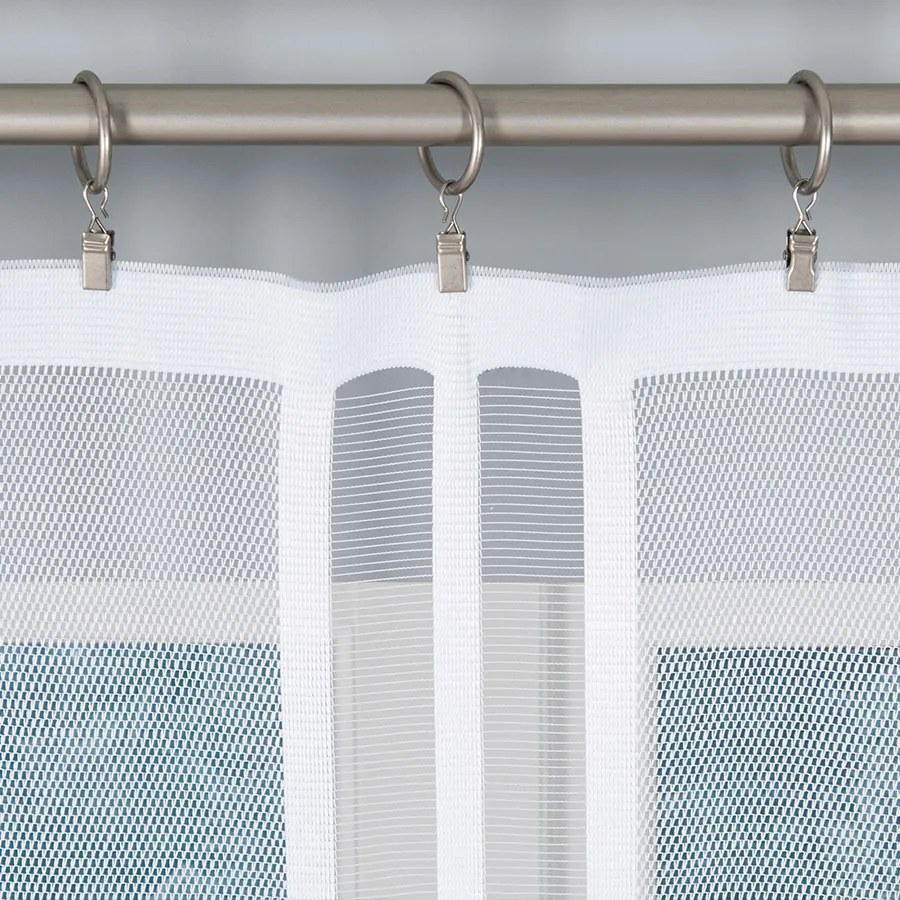 Panelová dekorační záclona na žabky ARALIA PANEL bílá, šířka 160 cm výška 120 cm (cena za 1 kus panelu) MyBestHome