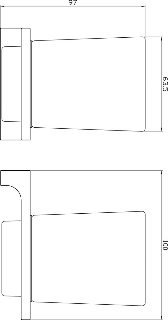 Slezák - RAV Držák kartáčků skleněný NIL - , Zlatá kartáčovaná