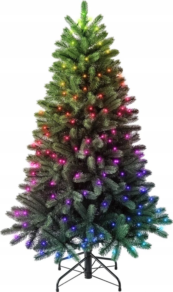 Vánoční stromek Twinkly Pre-lit Tree 1.50 m Regal Tree, 270 Rgb Led, zelený drát
