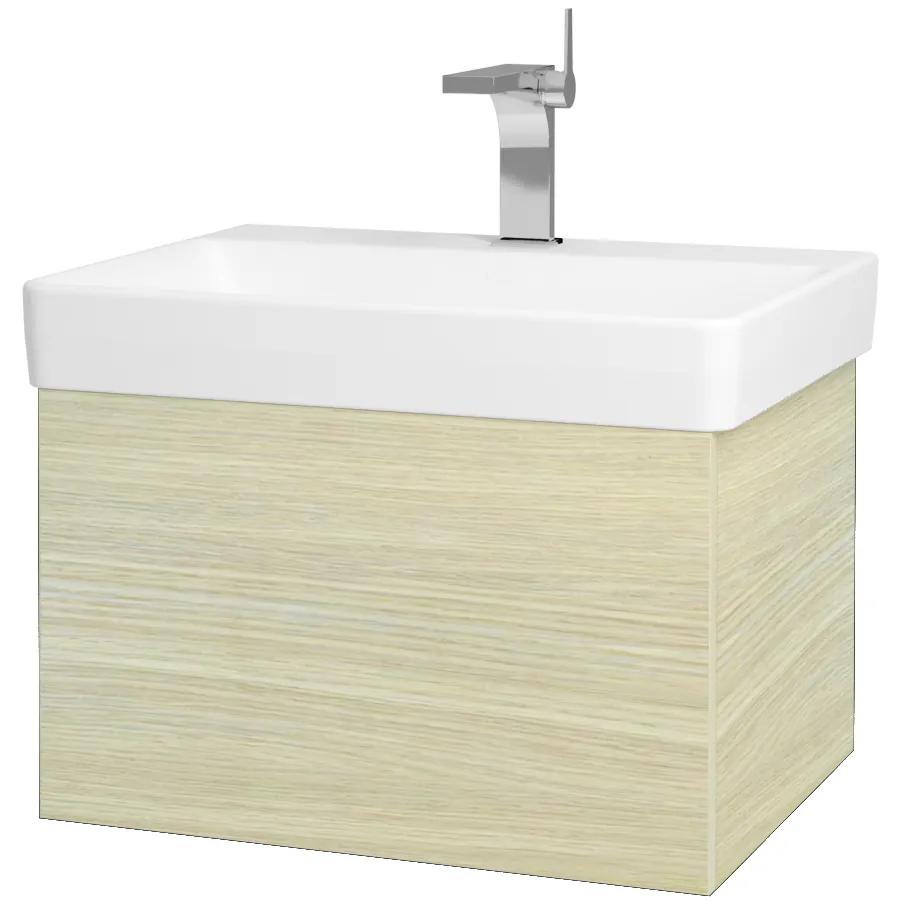 Dřevojas Koupelnová skříň VARIANTE SZZ 60 Varianta: N01 Bílá lesk / D16 Beton tmavý