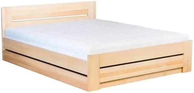 Drewmax LK198 BOX 180x200 cm dřevěná postel masiv buk dvojlůžko