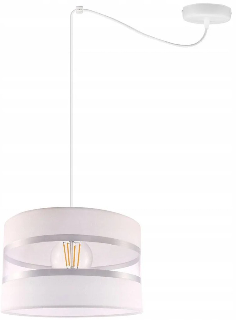 Závěsné svítidlo Elegance Spider, 1x textilní stínítko (výběr ze 3 barev), (výběr ze 2 barev konstrukce), (fi 35cm)