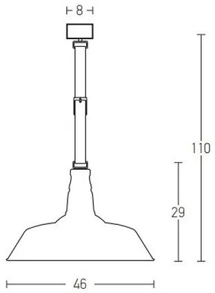 Zambelis 22225 - Lustr na lanku 1xE27/40W/230V