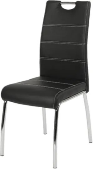 Sconto Jídelní židle NOEMI černá/kov