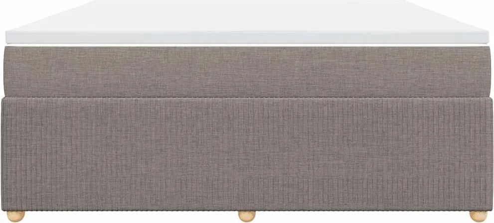 Box spring postel s matrací taupe 180x200 cm textil 3285592