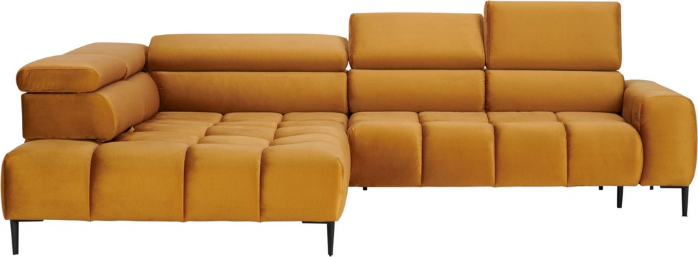 XXXLutz ROHOVÁ SEDAČKA, textil, curry žlutá Welnova - Sedací soupravy - 002307016103
