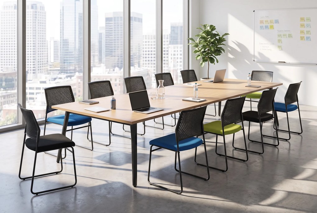Konferenční židle MYSTIC 1+1 ZDARMA, černá