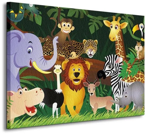 Art Group Obraz na plátně Divoká zvířátka Matamu 80x60cm