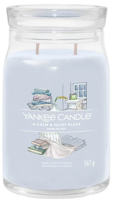 Yankee Candle Signature svíčka velká A Calm & Quiet Place, 567g