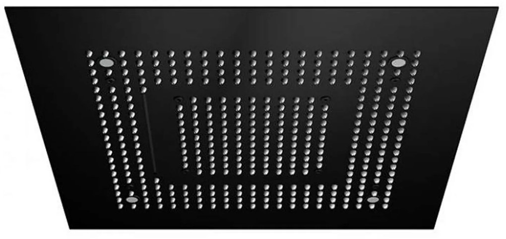 Steinberg 390 - Hlavová sprcha, 60x60 cm, 3 proudy, LED osvětlení, matná černá 390 6620 S