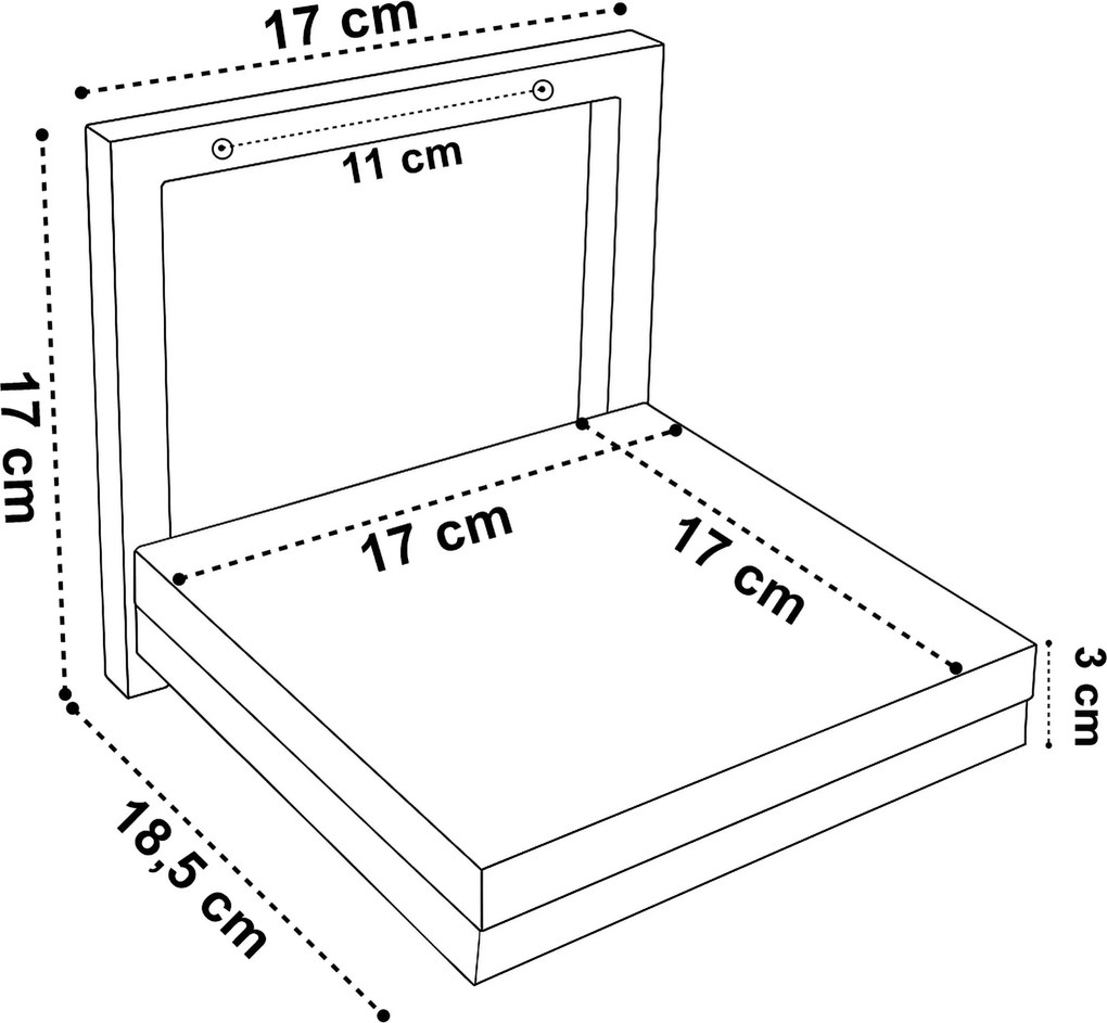 Závěsný stojan na květiny TORGET černý/bílý
