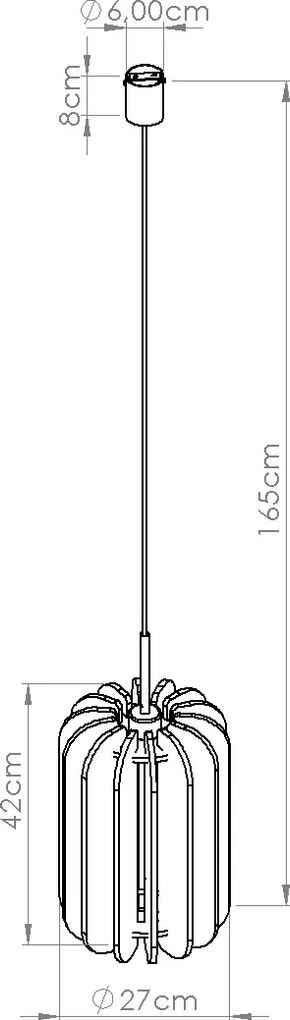 Závěsné svítidlo Mula, 1x žluté plstěné stínítko, (fi 27cm)