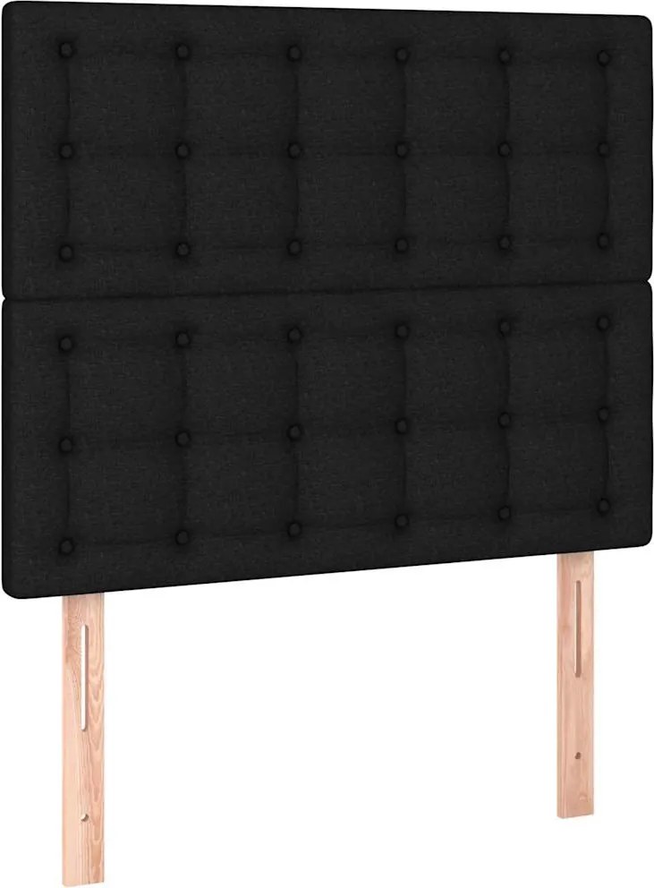 Box spring postel s matrací černá 80 x 200 cm textil 3128239