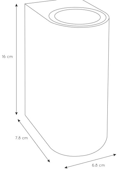 Lucide 69801/02/31 - Venkovní nástěnné svítidlo ZARO 2xGU10/35W/230V IP44 bílá