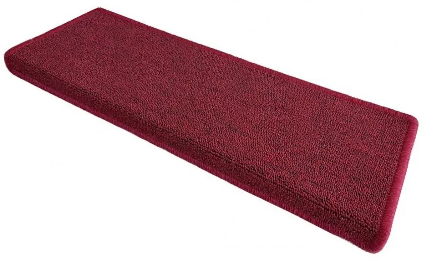 Vopi Nášlapy na schody Astra červená obdélník, samolepící - 24x65 obdélník (rozměr včetně ohybu)