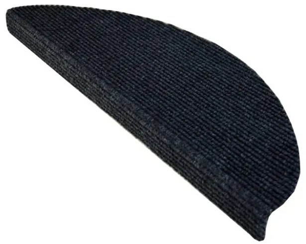 Vopi Nášlapy na schody Quick step antracit půlkruh, samolepící - 24x65 půlkruh (rozměr včetně ohybu)