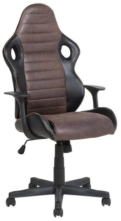 Kancelářská židle černá/hnědá SUPREME Beliani