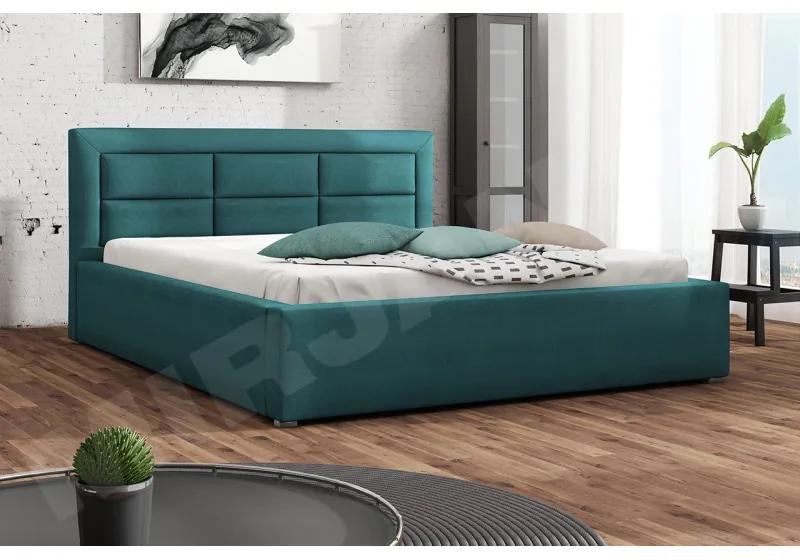 Čalouněná postel s úložným prostorem a roštem Pesto, Rozměr postele: 140x200, Potah: Victoria 14 868