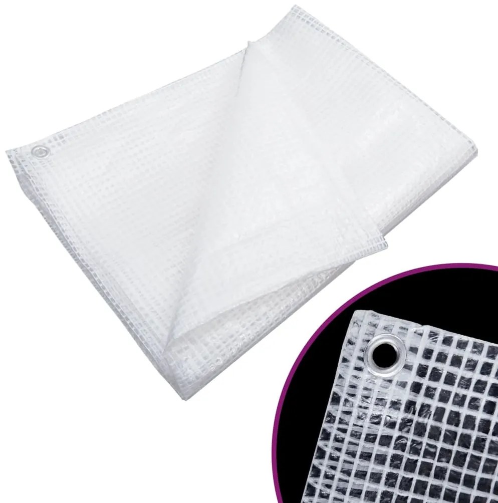 Plachta 140 g/m² 6 x 12 m bílá 151621