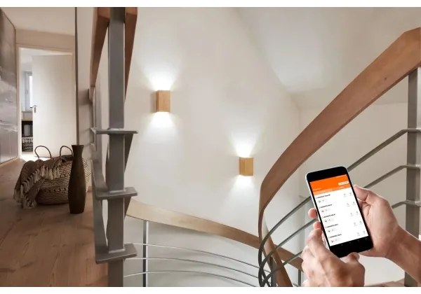 Ledvance - LED Stmívatelné nástěnné svítidlo SMART+ WOOD LED/12W/230V Wi-Fi