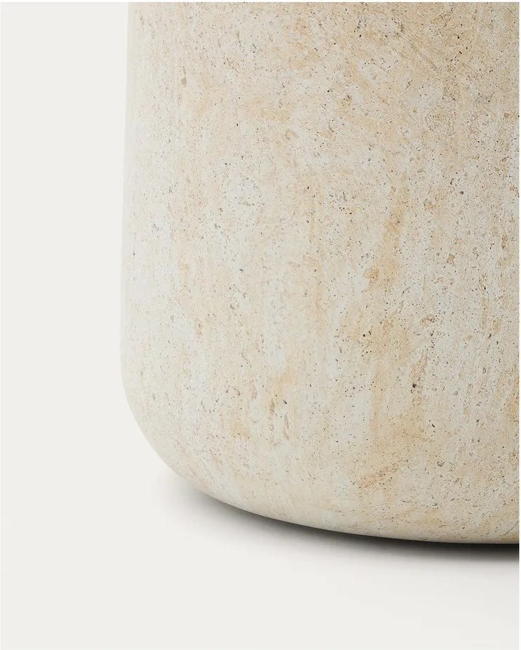 Betonový kulatý zahradní stolek ø 60 cm Drasi – Kave Home