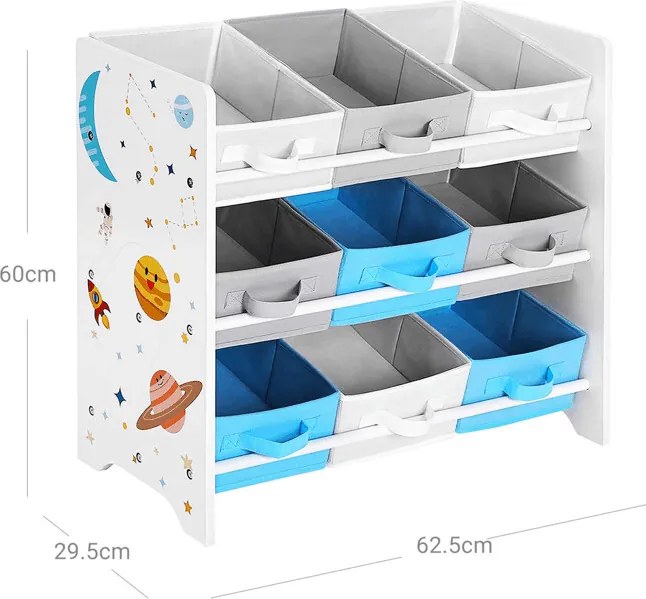Autronic Regál na hračky AUR-E1033 WT