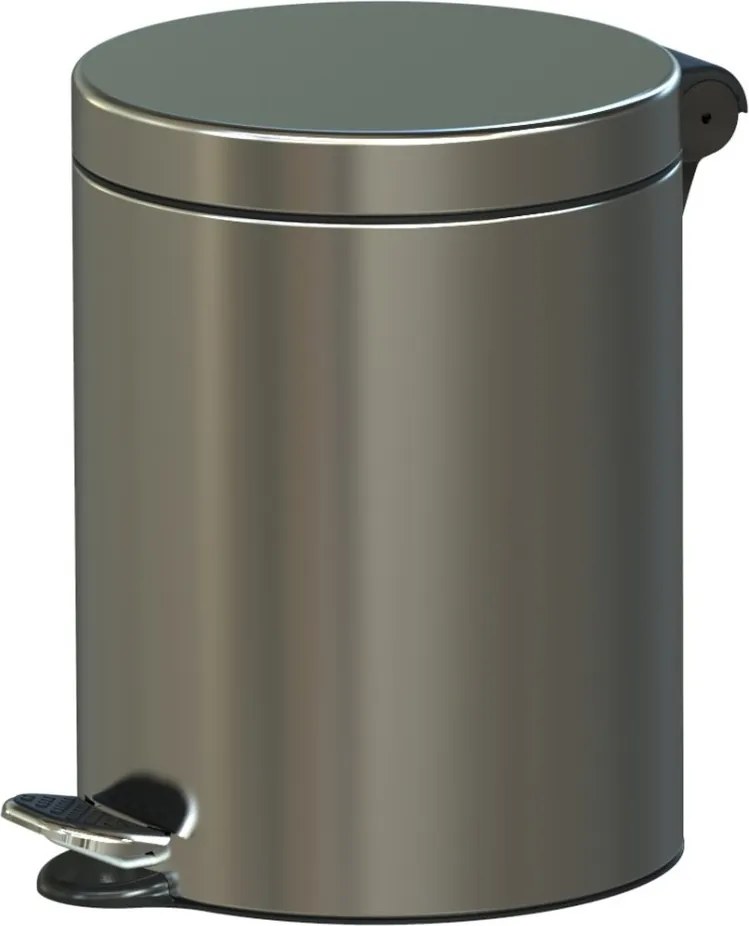 Odpadkový nášlapný koš EnpragFreedom Fresh 5l, matná nerezová ocel