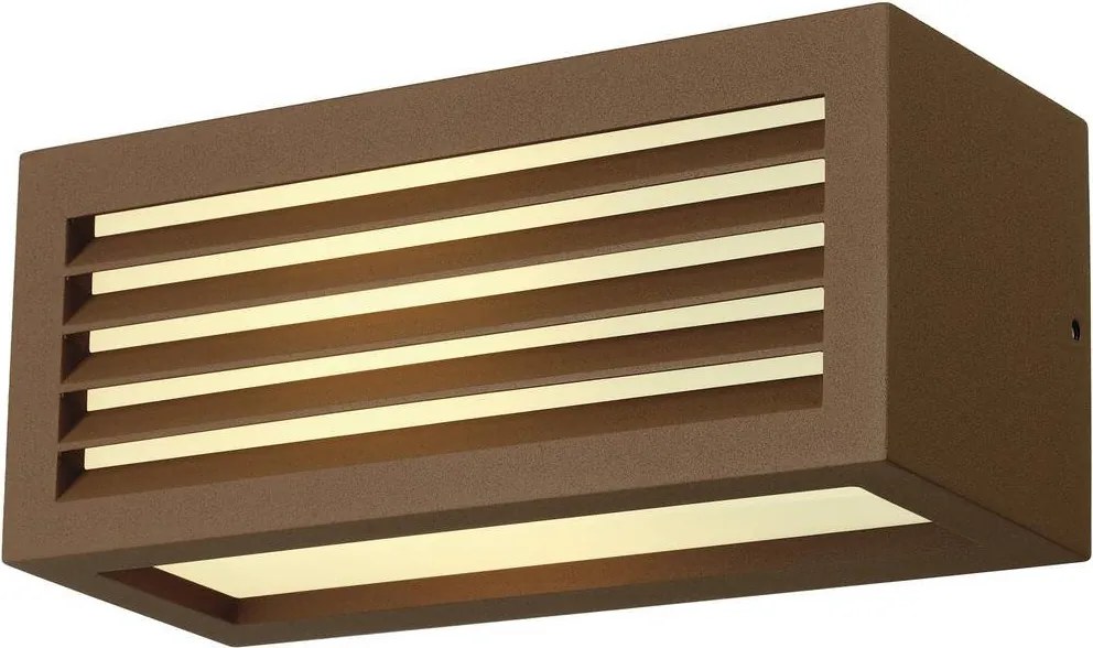 LA 232497 Venkovní svítidlo BOX-L E27 nástěnná barva rzi 230V E27 18W IP44 - BIG WHITE (SLV)