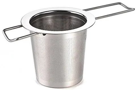 Nerezové sítko na čaj se skládací rukojetí