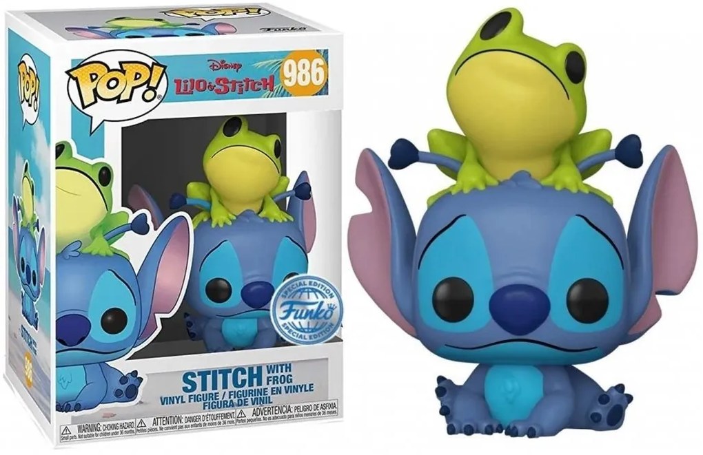 Funko pop! disney lilo & stitch with frog 986