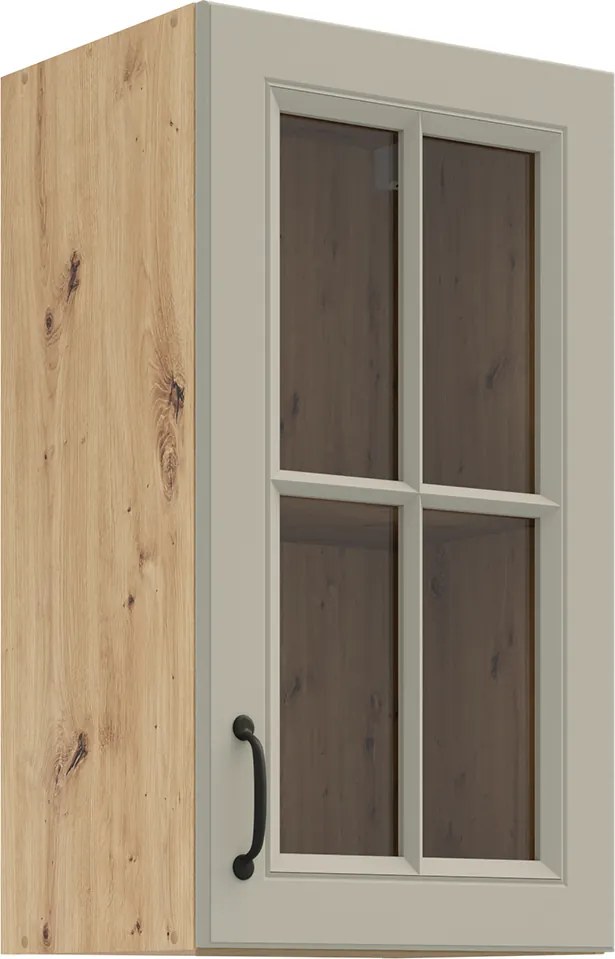 STILO ac | horní skříňka 40 GS-72 1F s policí | 40 cm | UNI dvířka | artisan/světle šedá