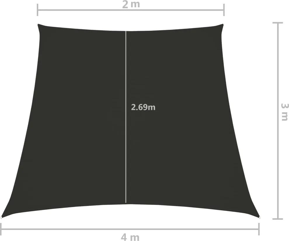 vidaXL Stínicí plachta oxfordská látka lichoběžník 2/4 x 3 m [135131] Barva: Hnědá