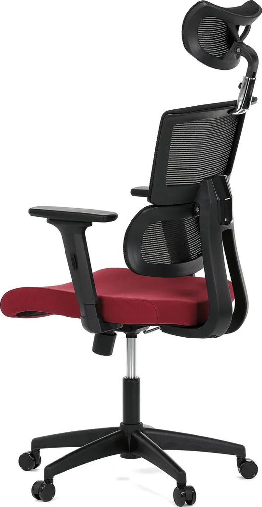 Ergonomická kancelářská židle MERANO - červená síťovina