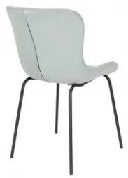 Jídelní židle JUNZO RIB světle zelená White Label Living 1100510